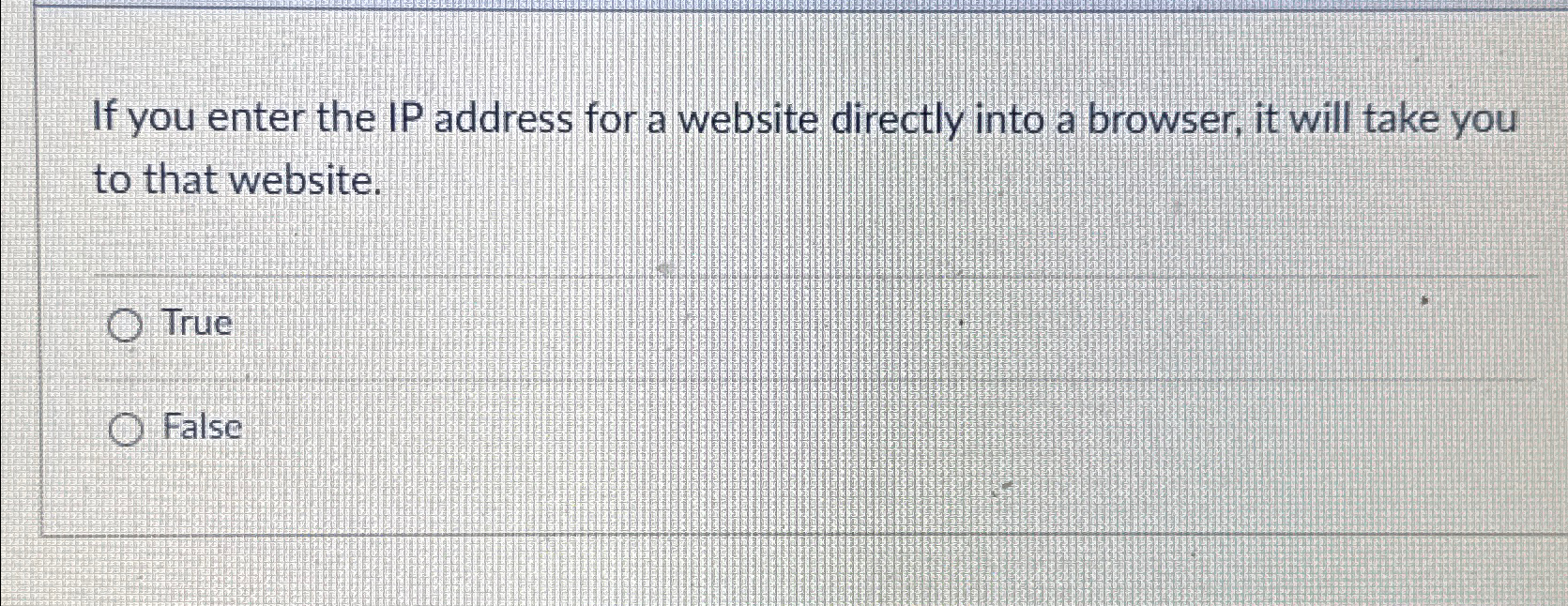 Solved If you enter the IP address for a website directly | Chegg.com
