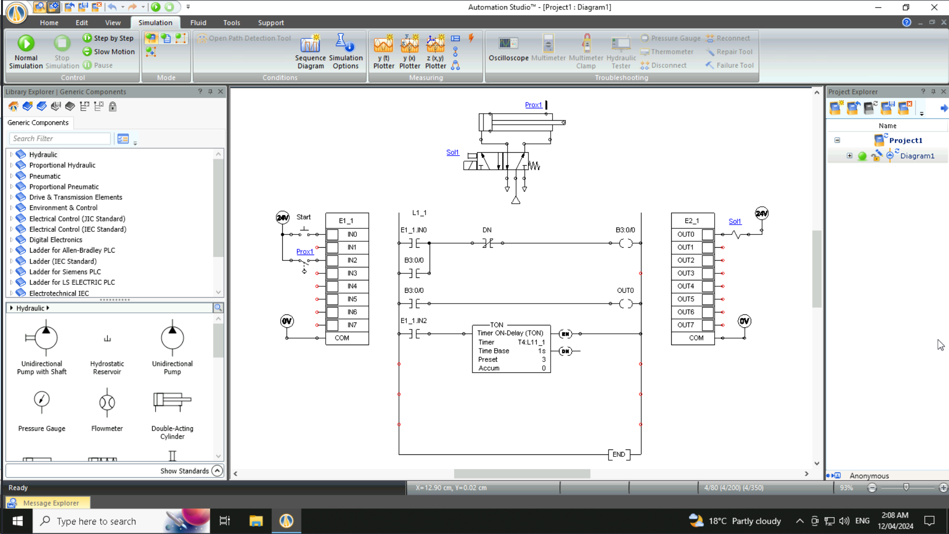 Solved USE AUTOMATION STUDIO SOFTWARE:Pls help, if i click | Chegg.com