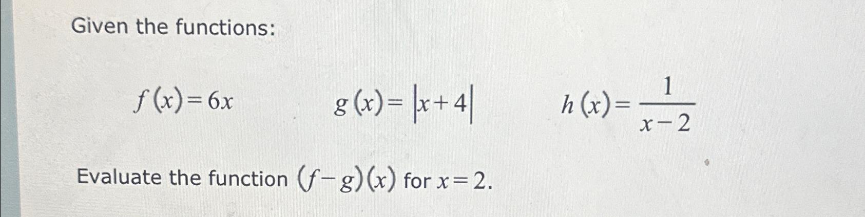 Solved Given the | Chegg.com