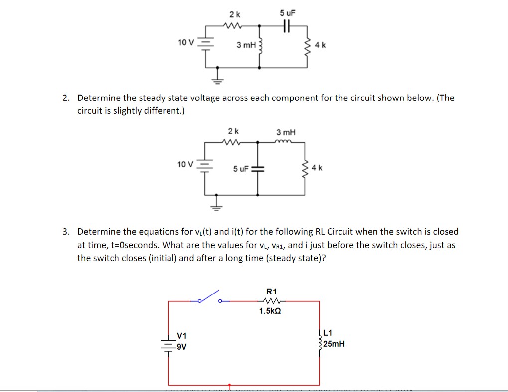 Solved I need help with the following qDetermine the steady | Chegg.com