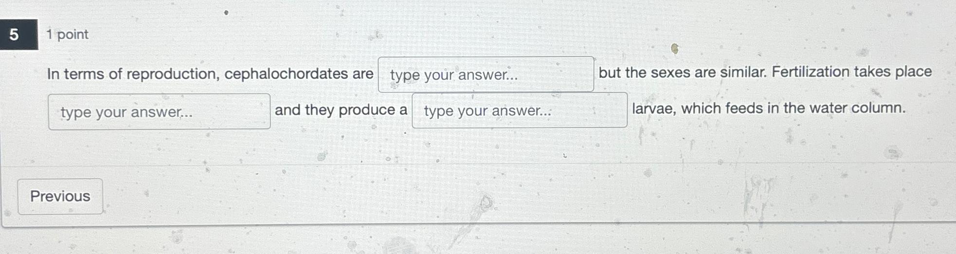 Solved 51 ﻿pointIn terms of reproduction, cephalochordates | Chegg.com