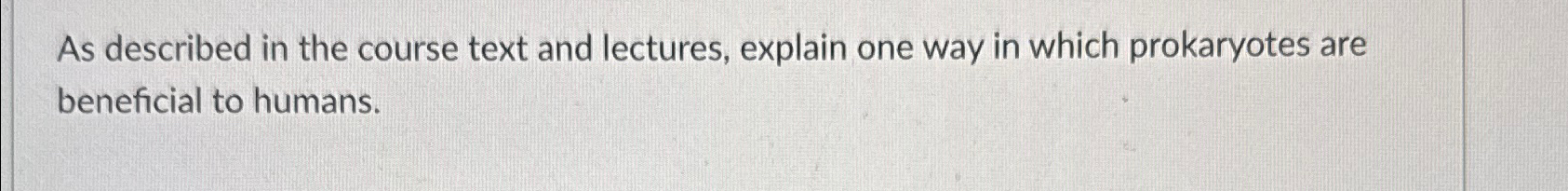 Solved As described in the course text and lectures, explain | Chegg.com
