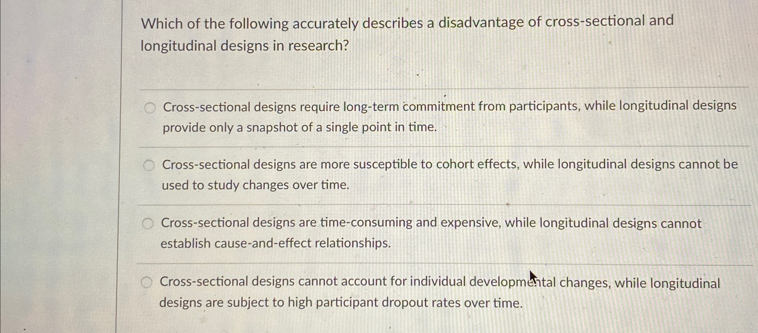 Solved Which of the following accurately describes a | Chegg.com