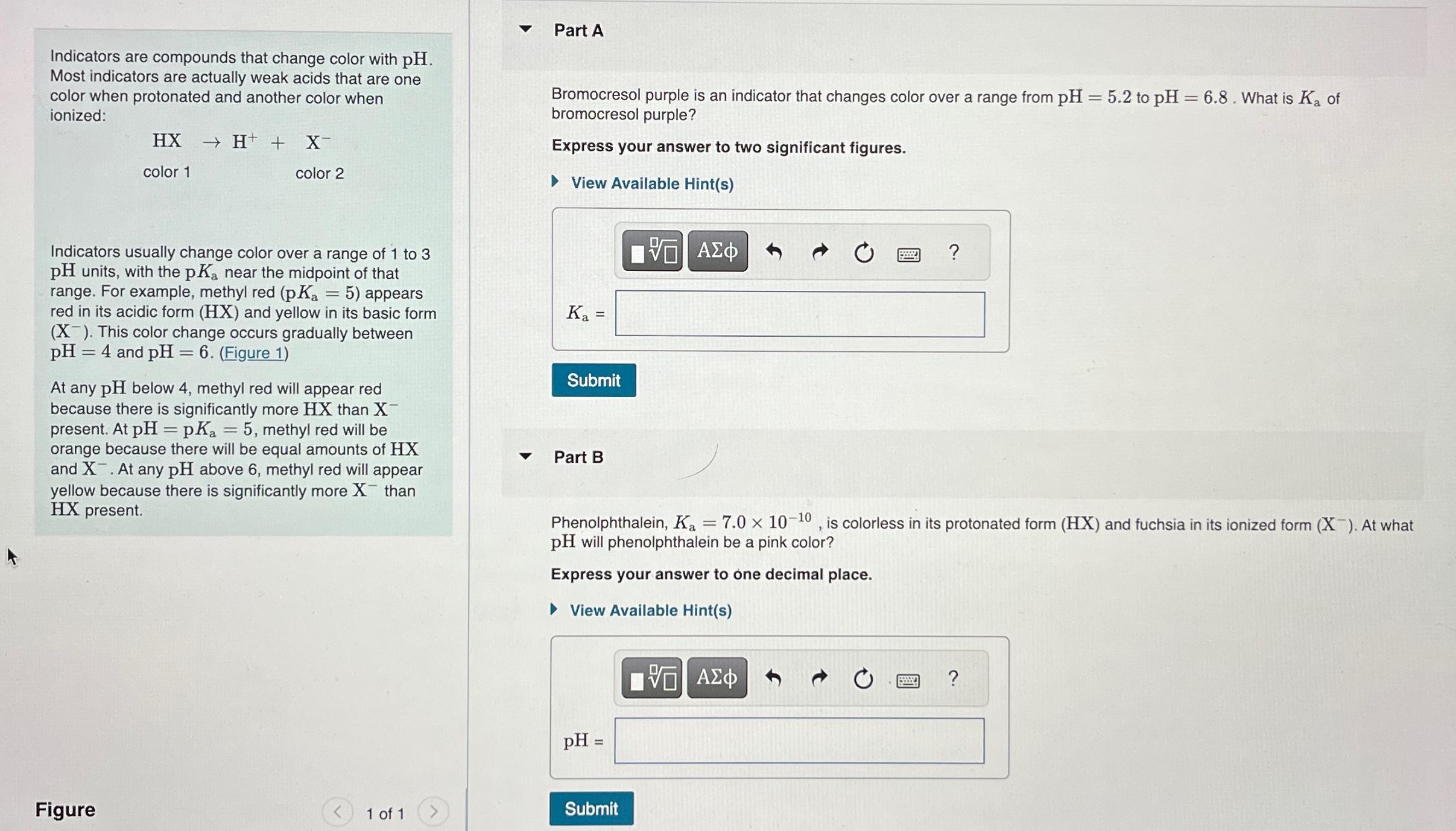 Solved Indicators are compounds that change color with pH. | Chegg.com