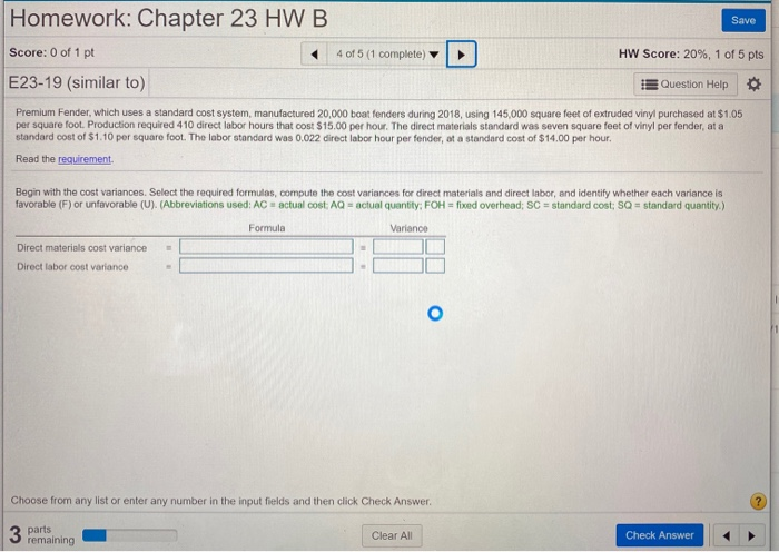 Solved Homework: Chapter 23 HWB Save Score: 0 of 1 pt 4 of 5 | Chegg.com