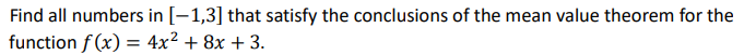 Solved Find all numbers in -1,3 ﻿that satisfy the | Chegg.com