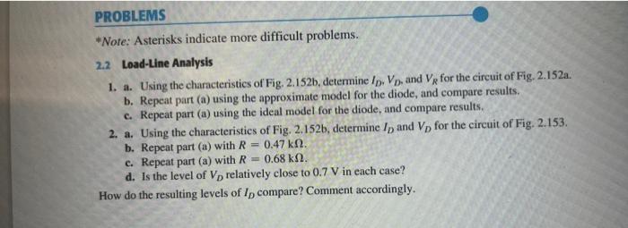Solved * Note: Asterisks indicate more difficult problems. | Chegg.com