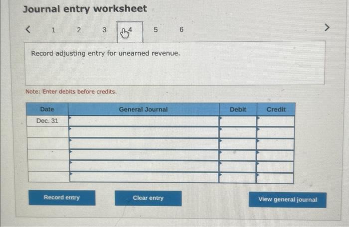 Solved Journal entry worksheet Record cash received in | Chegg.com