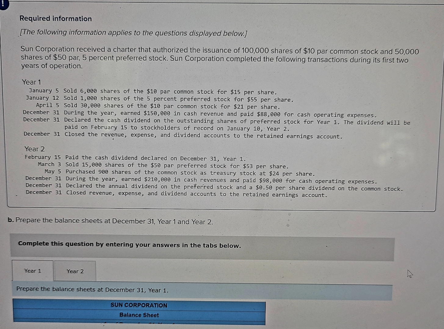 Solved Required information[The following information | Chegg.com