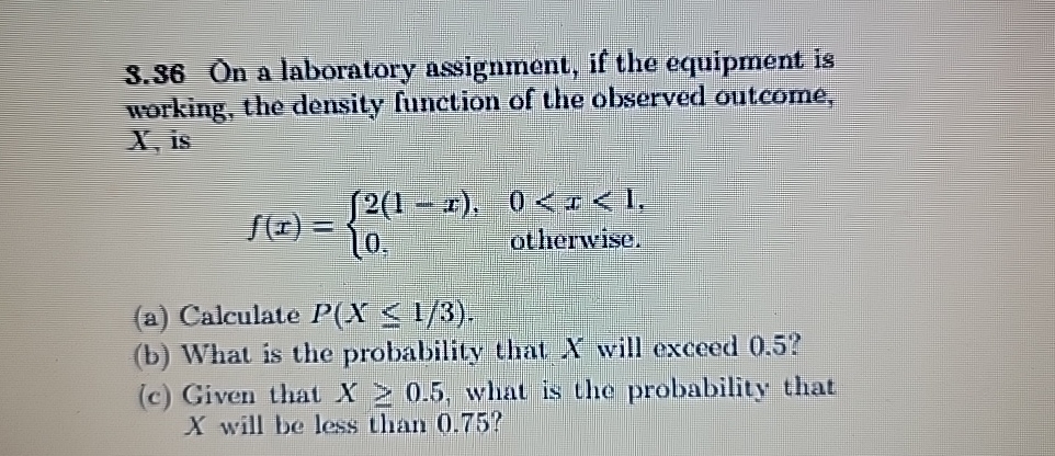 Solved 3.36 ﻿On a laboratory assignment, if the equipment is | Chegg.com