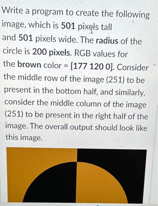 Solved Write a program to create the following image, which | Chegg.com