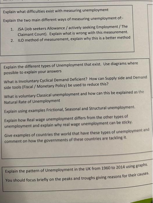 Solved Explain what difficulties exist with measuring | Chegg.com