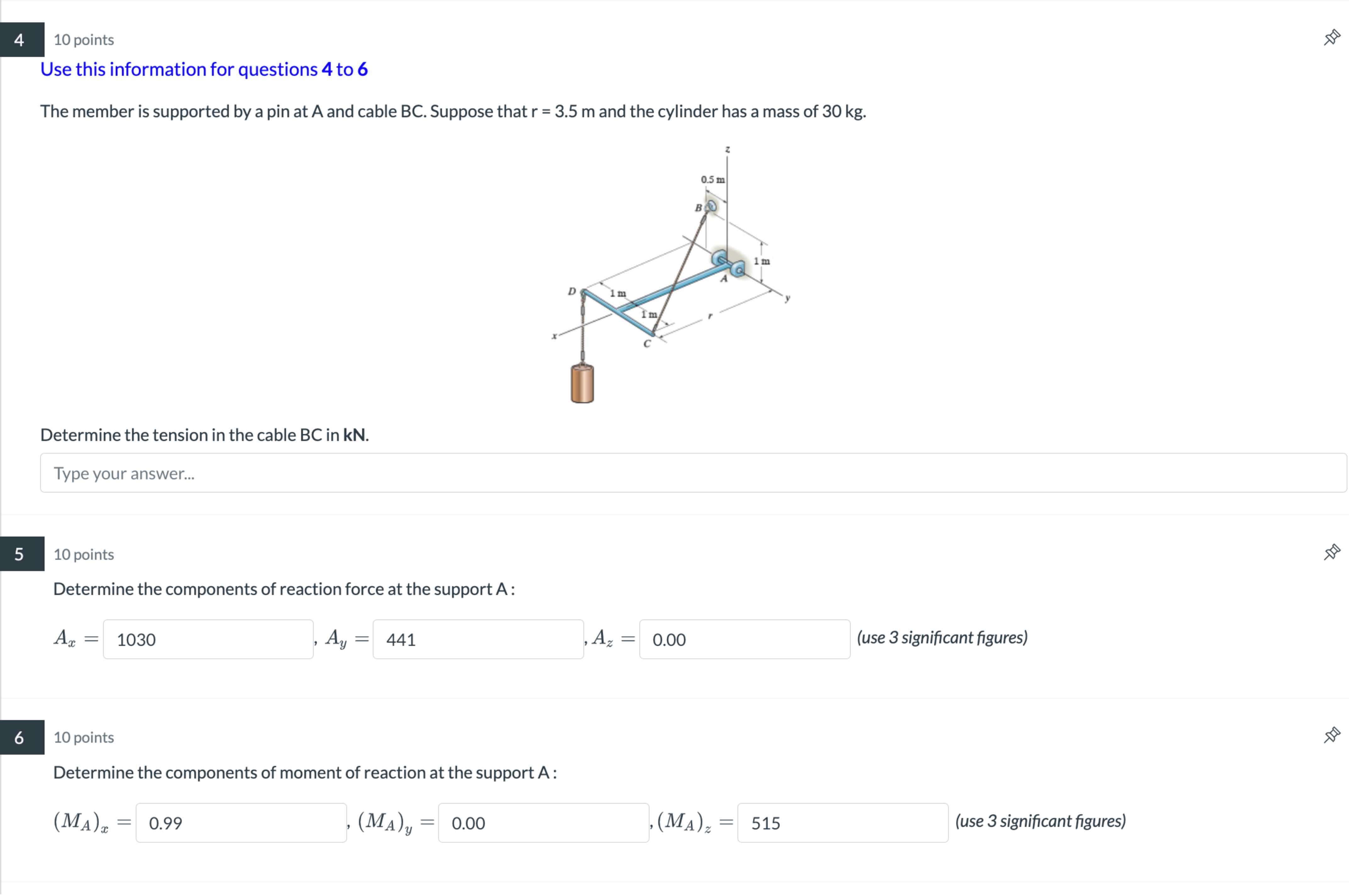 Solved Use this information for questions 4 ﻿to 6The member | Chegg.com