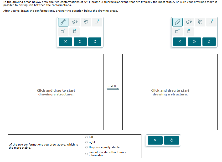 Solved In the drawing areas below, draw the two | Chegg.com