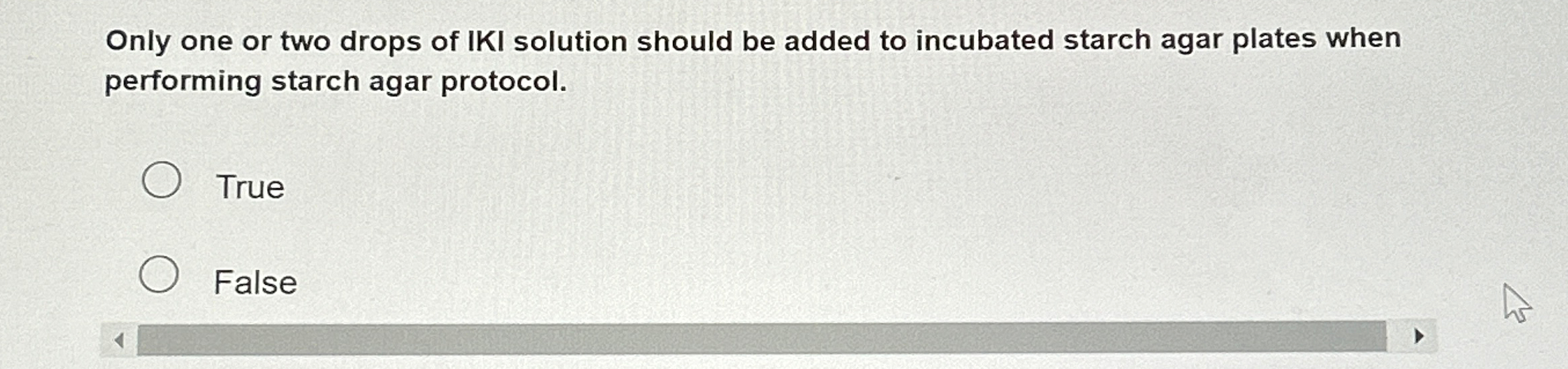 Solved Only one or two drops of IKI solution should be added | Chegg.com
