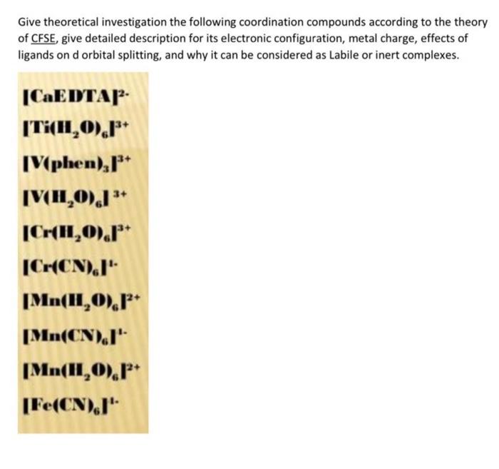 Solved Give theoretical investigation the following | Chegg.com