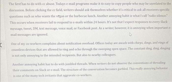 Solved Your Task Analyze the following poorly written | Chegg.com