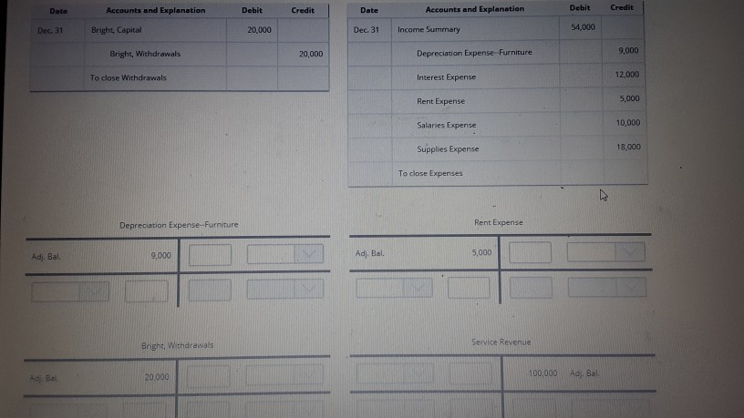 Solved T-accounts have been opened using the balances from | Chegg.com