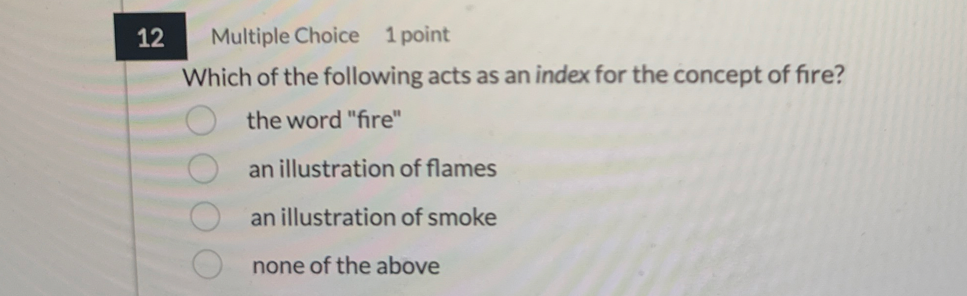 Solved 12Multiple Choice1 ﻿pointWhich of the following acts | Chegg.com