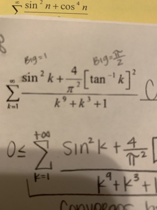Solved sin ncos n Big- Bng= sin2 k+ tan C k +k' +1 Sintkt 0L | Chegg.com Solved sin ncos n Big- Bng= sin2 k+ tan C k +k' +1 Sintkt 0L | Chegg.com