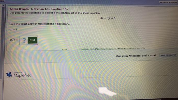 Solved ER Anton Chapter 1, Section 1.2, Question 05 Solve | Chegg.com