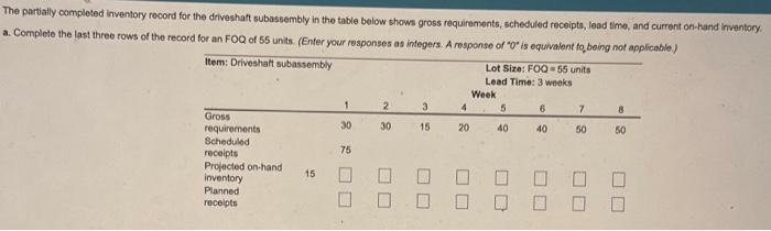 Solved please fill in the blanks for this along with the L4L | Chegg.com