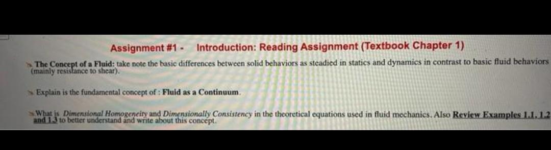 Solved Assignment #1 - Introduction: Reading Assignment | Chegg.com