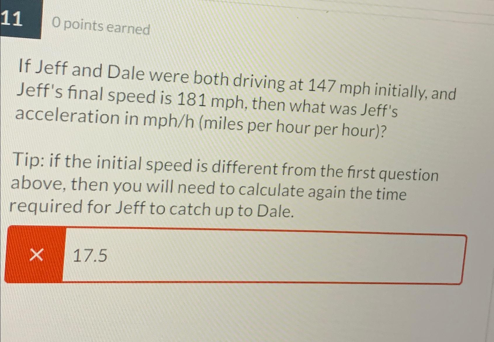 Solved 11\\npoints earned\\nIf Jeff and Dale were both | Chegg.com