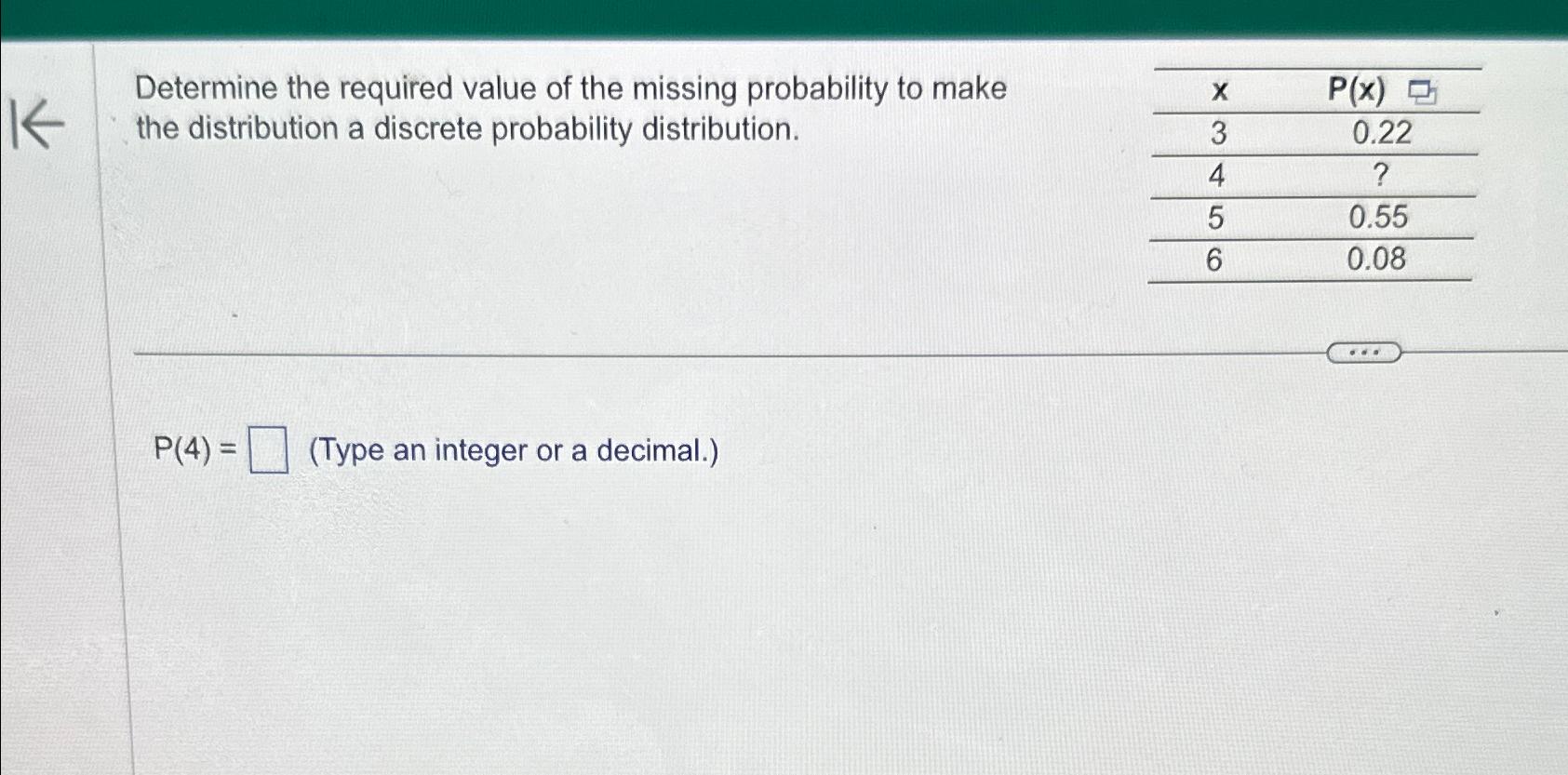 Solved Determine the required value of the missing | Chegg.com