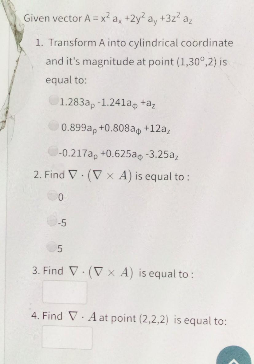 solved-given-vector-a-x-ax-2y2-ay-322-az-1-transform-a-chegg