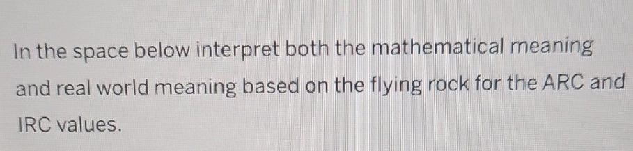 Solved interpret both the mathematical meaning and real | Chegg.com