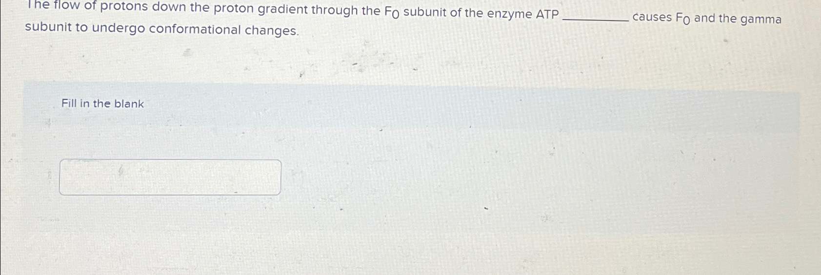 Solved The flow of protons down the proton gradient through | Chegg.com