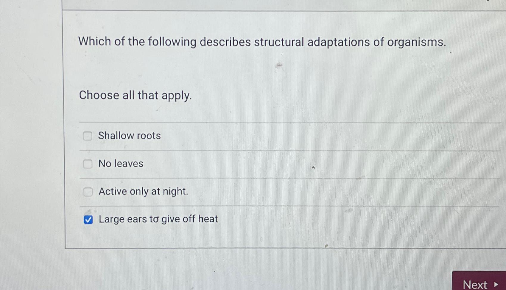 Solved Which of the following describes structural | Chegg.com