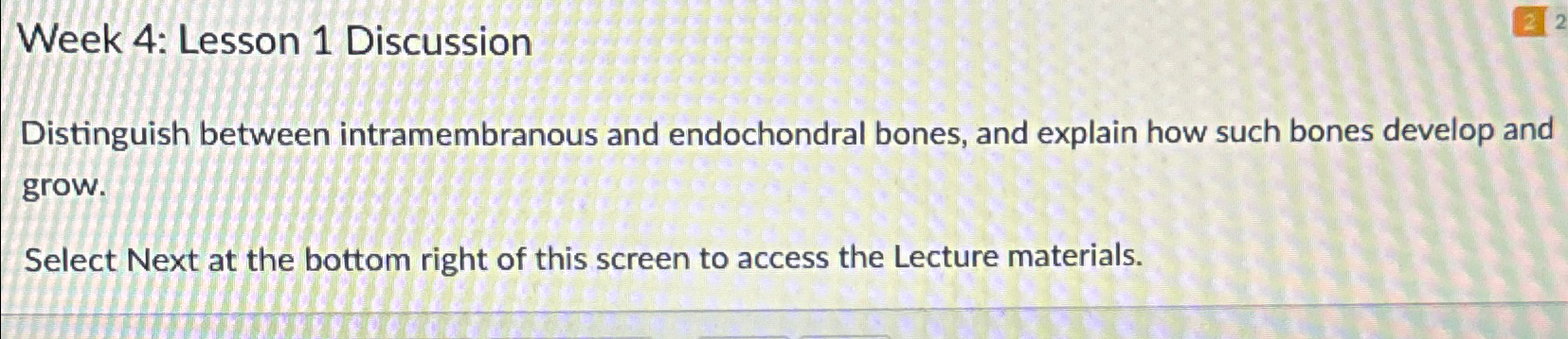 Solved Week 4: Lesson 1 ﻿DiscussionDistinguish between | Chegg.com