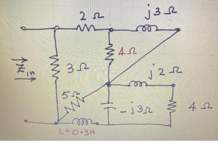 Solved A voltage source v(t) = 100 cos(10t + 300V was | Chegg.com
