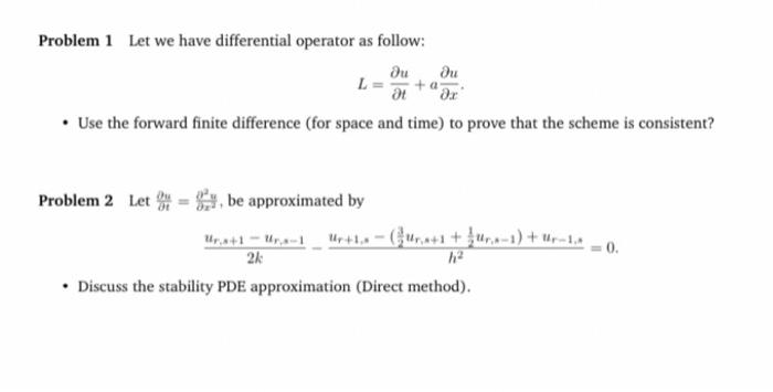 Numerical Methods for PE (Math509) Mathematics | Chegg.com