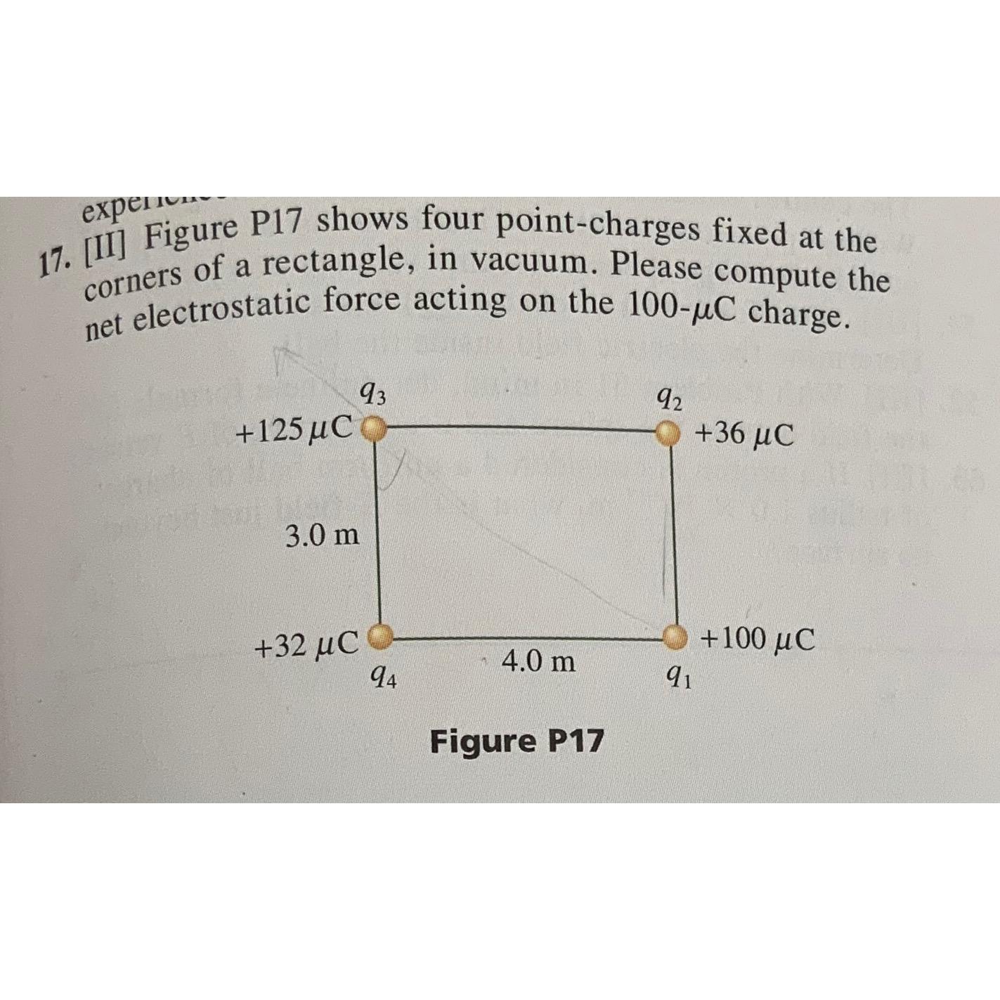 Solved What net force acting on the +100 ﻿charge (the answer | Chegg.com