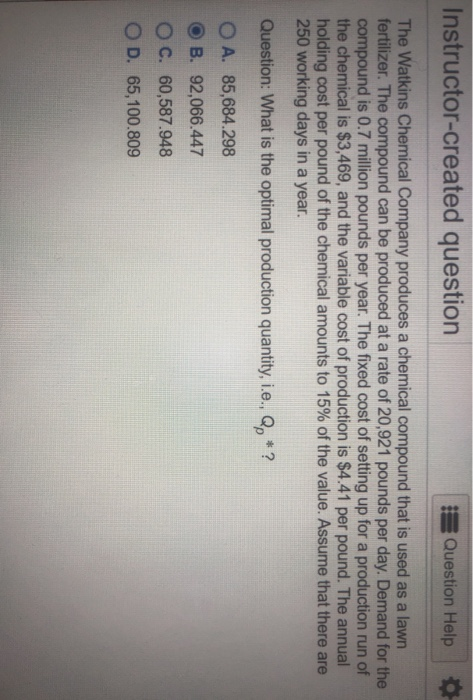 Solved Instructor-created question Question Help The Watkins | Chegg.com