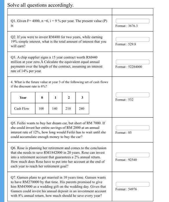 Solved Solve all questions accordingly. | Chegg.com