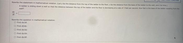 Solved Rewrite the statement in mathematical notation. (Let | Chegg.com