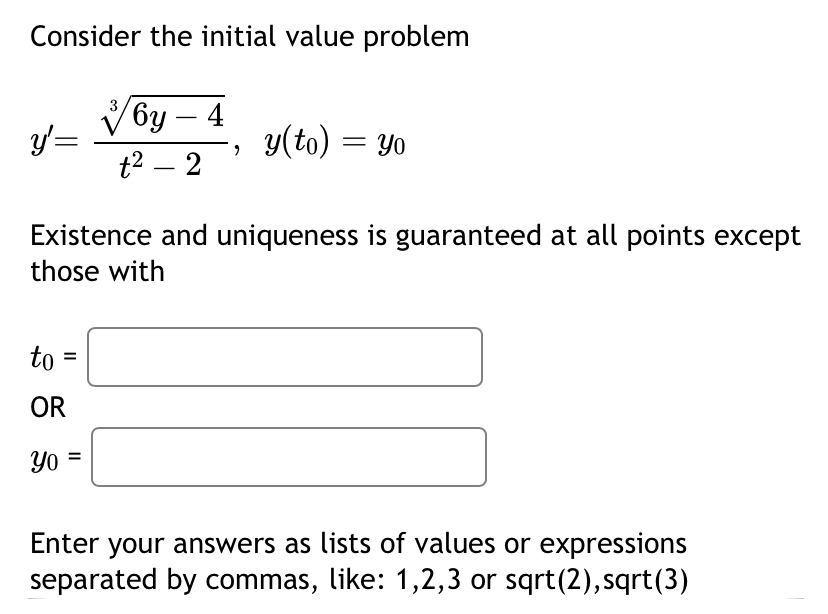 Solved Consider the initial value | Chegg.com