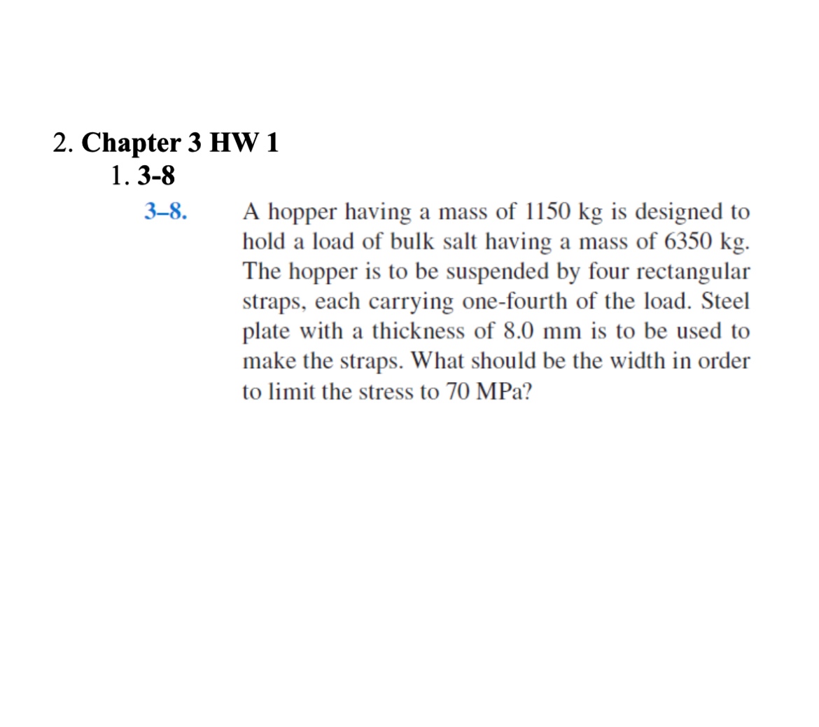 Solved Chapter 3 ﻿HW 13-83-8. ﻿A hopper having a mass of | Chegg.com
