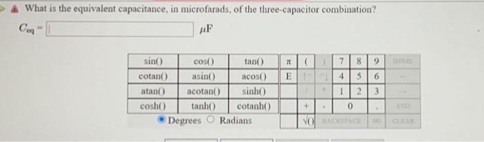 Solved (9\%) Problem 6: Three capacitors are connected as | Chegg.com Solved (9\%) Problem 6: Three capacitors are connected as | Chegg.com