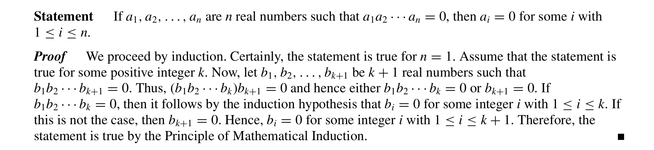 Solved Statement If a1,a2,dots,an ﻿are n ﻿real numbers such | Chegg.com