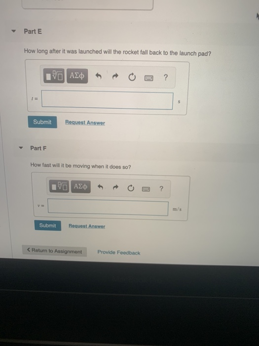 Solved Item 20 A rocket blasts off vertically from rest on | Chegg.com