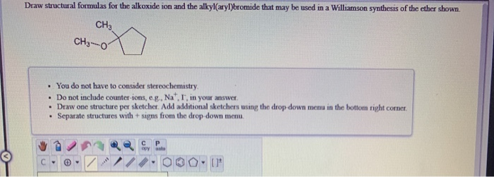Solved Draw structural formulas for the alkoxide ion and the | Chegg.com