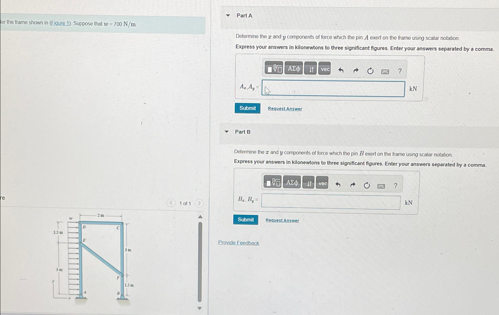 Solved ler the frame shown in (Figure 1). ﻿Suppose that | Chegg.com