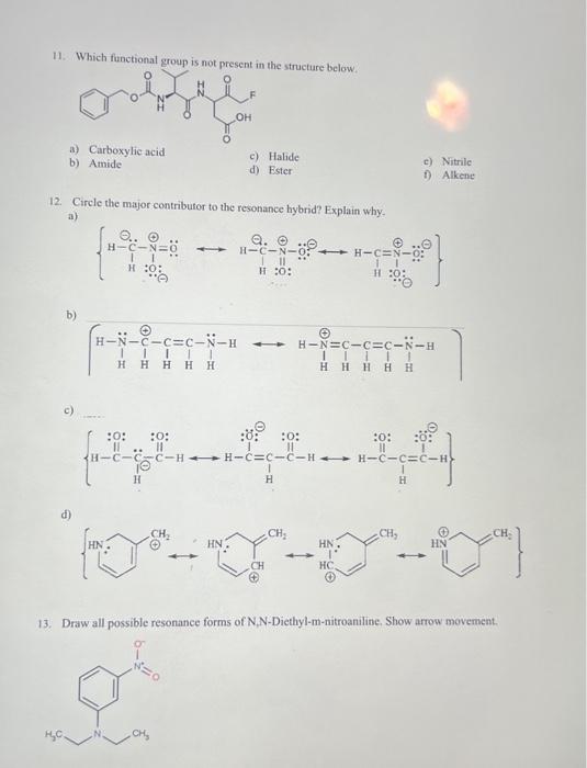 Solved g) CH2CHC(CH)CHCOOCH3 f) CH3COCH2CHCHCOOH b) | Chegg.com