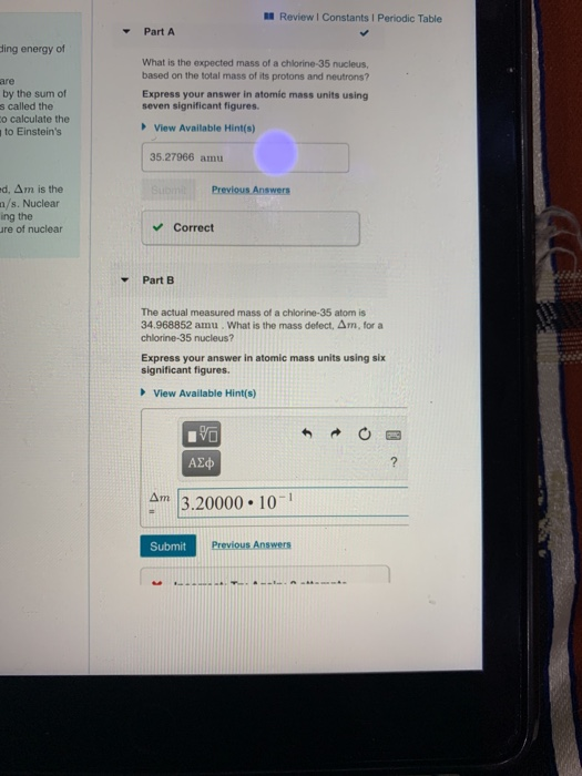 Solved Review Constants 1 Periodic Table Part A Sing energy | Chegg.com