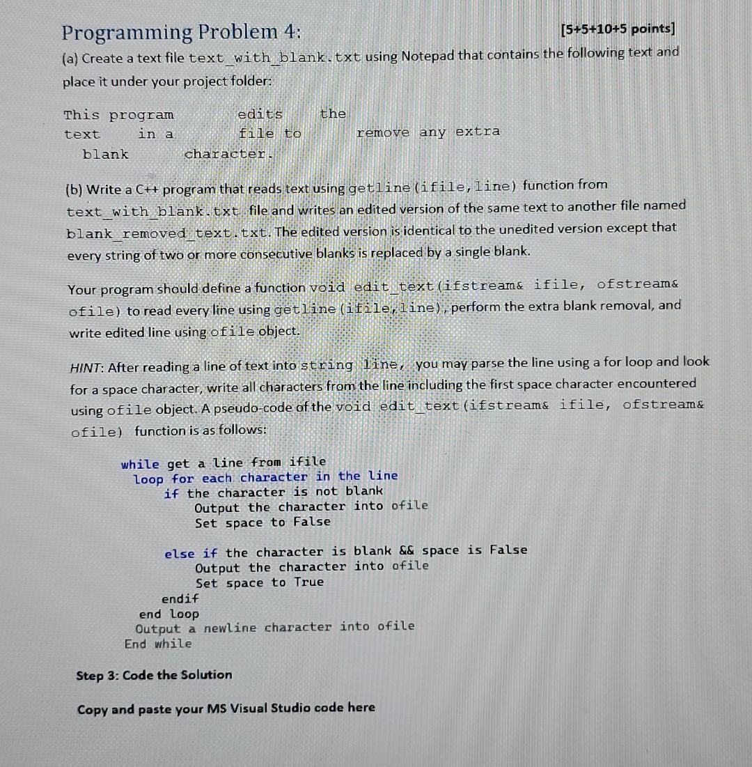 Solved Programming Problem 4: [5+5+10+5 points] (a) Create a | Chegg.com